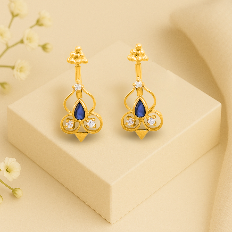 Shop Silver Bugadi Earrings for Women Online – Unniyarcha