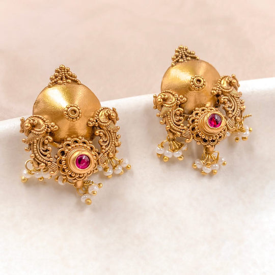 Antique Temple Jewellery in Silver | Temple Jewellery Set – Unniyarcha