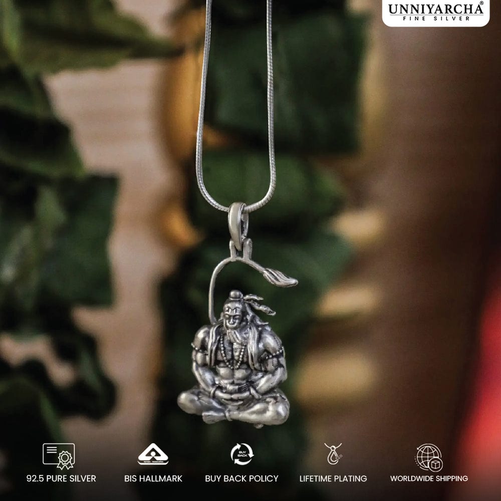 Buy Silver Shri Hanuman Ji Pendant Online – Unniyarcha