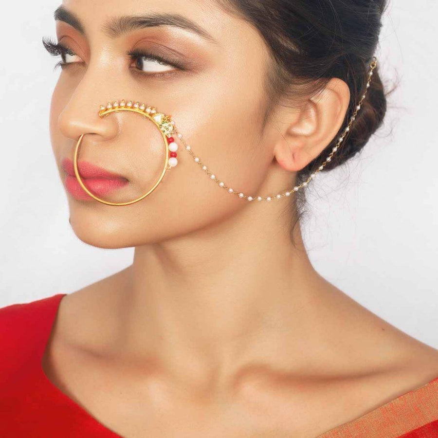 Buy 92.5% Pure Silver Nath & Nose Pins – Unniyarcha